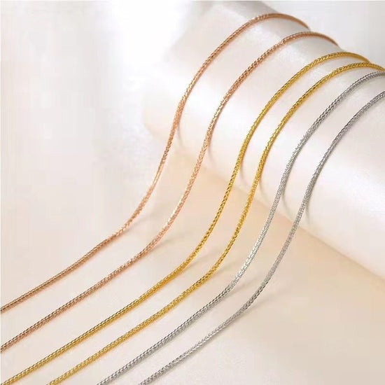 18K Gold Chopin Chain Necklace from Black Diamonds New York