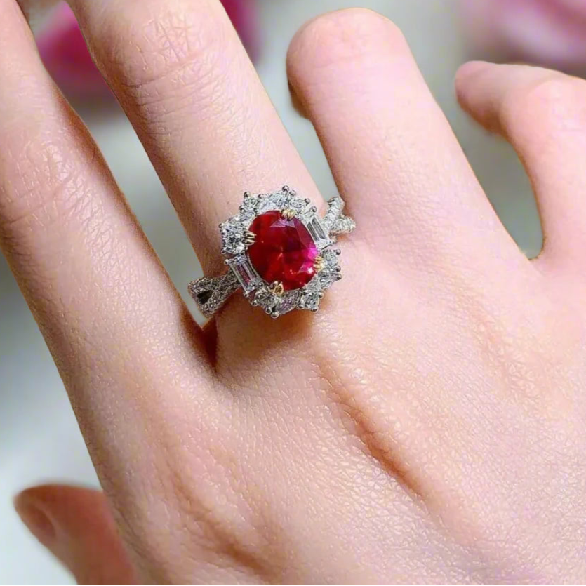 red diamond ring real