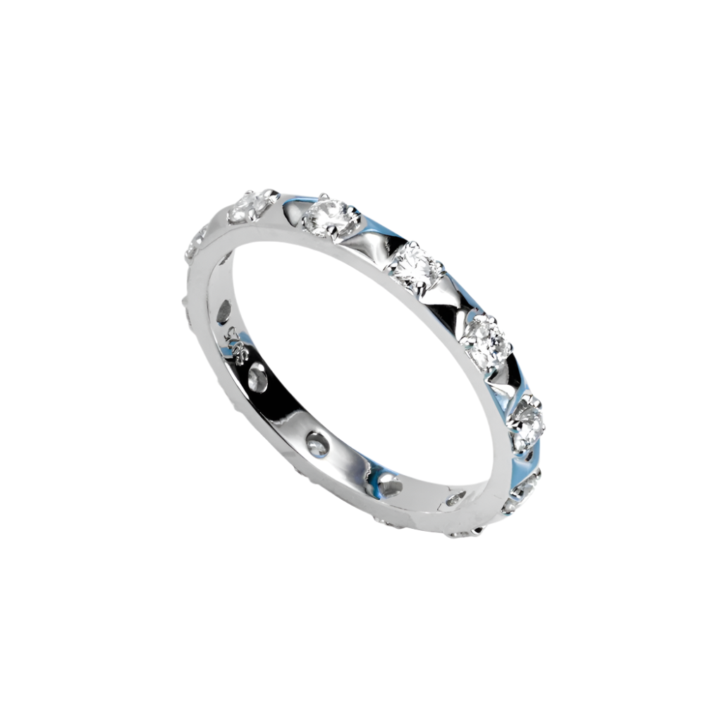 3mm Round Diamond Eternity Wedding Band – Black Diamonds New York