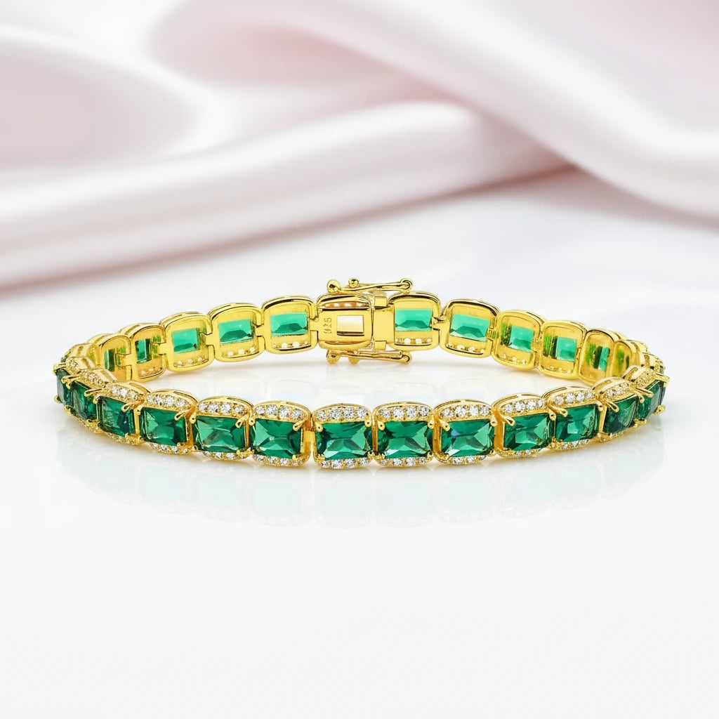 Radiant Cut Nano Crystal Halo Bracelet – Black Diamonds New York