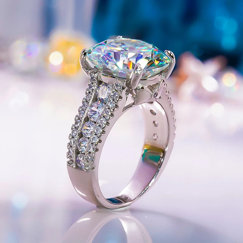 10.0 Ct Baby Blue Diamond Engagement Ring from Black Diamonds New York