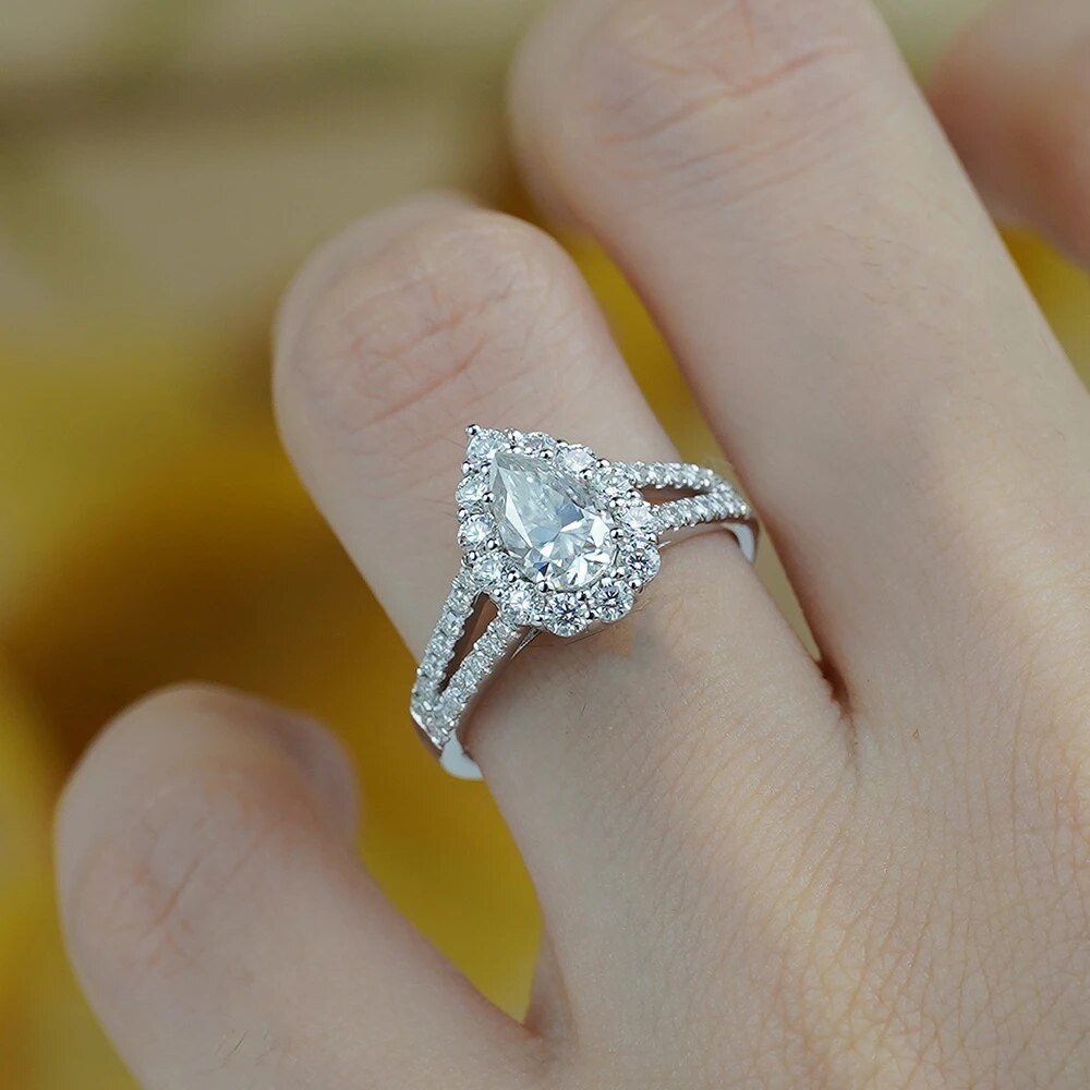 Pear Cut Diamond Engagement Ring from Black Diamonds New York