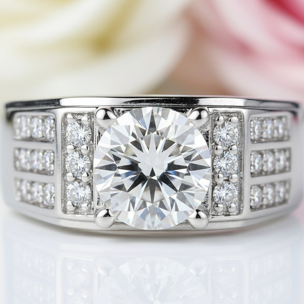 1.5 CT Round Cut Men's Wedding Ring from Black Diamonds New York