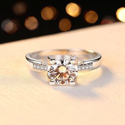 Ox Head Moissanite Engagement Ring from Black Diamonds New York