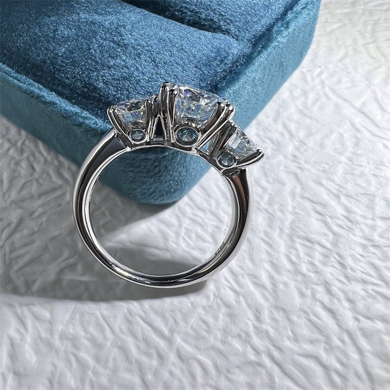 5ct Three Stone Diamond Ring from Black Diamonds New York