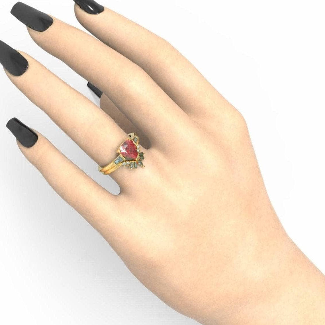 Assasin's Romance (Unisex)- 14k Yellow Gold Video Game Inspired Rings ...