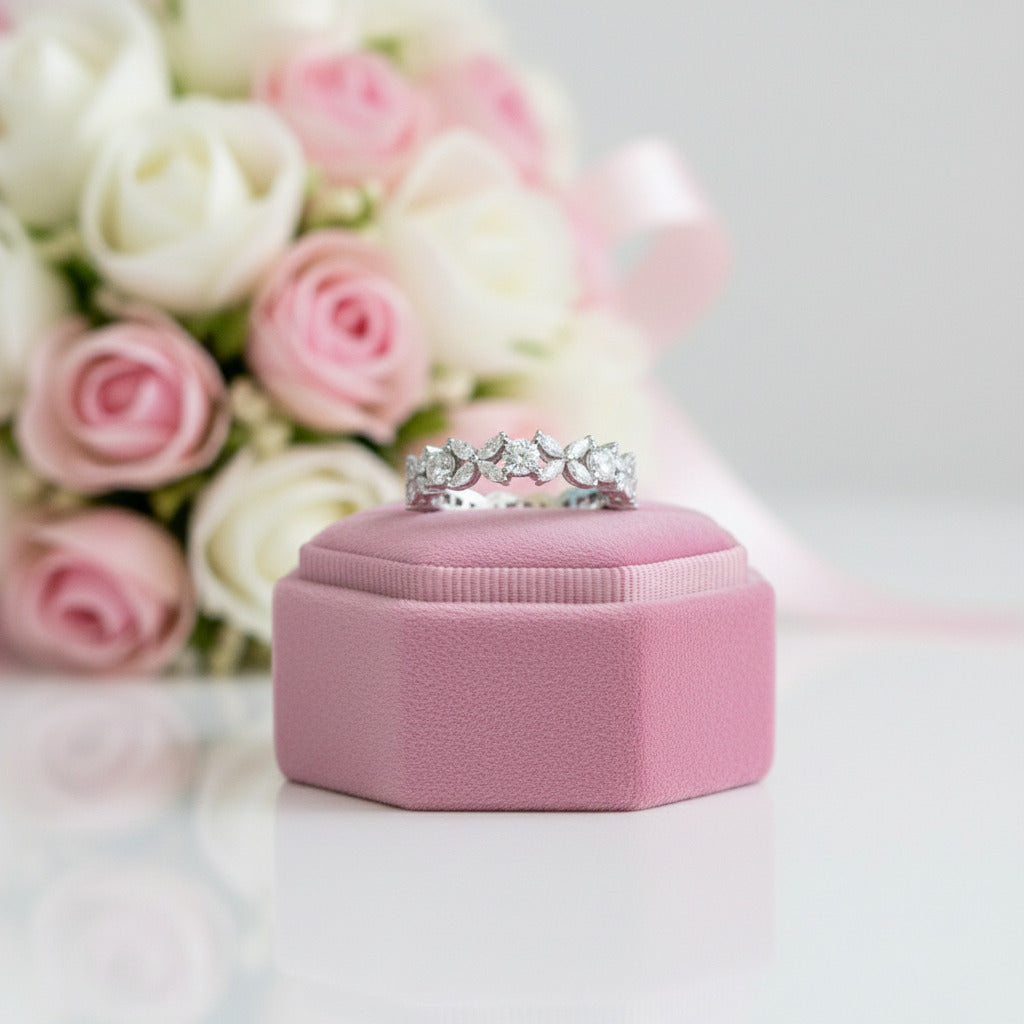 Butterfly Design Infinity Wedding Ring Band from Black Diamonds New York