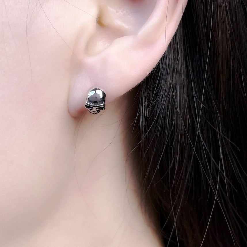 Gothic Skull Stud Earrings from Black Diamonds New York