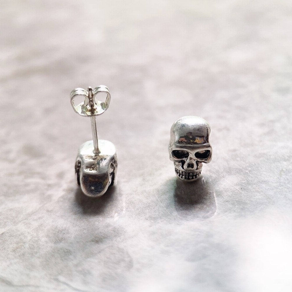 Gothic Skull Stud Earrings from Black Diamonds New York