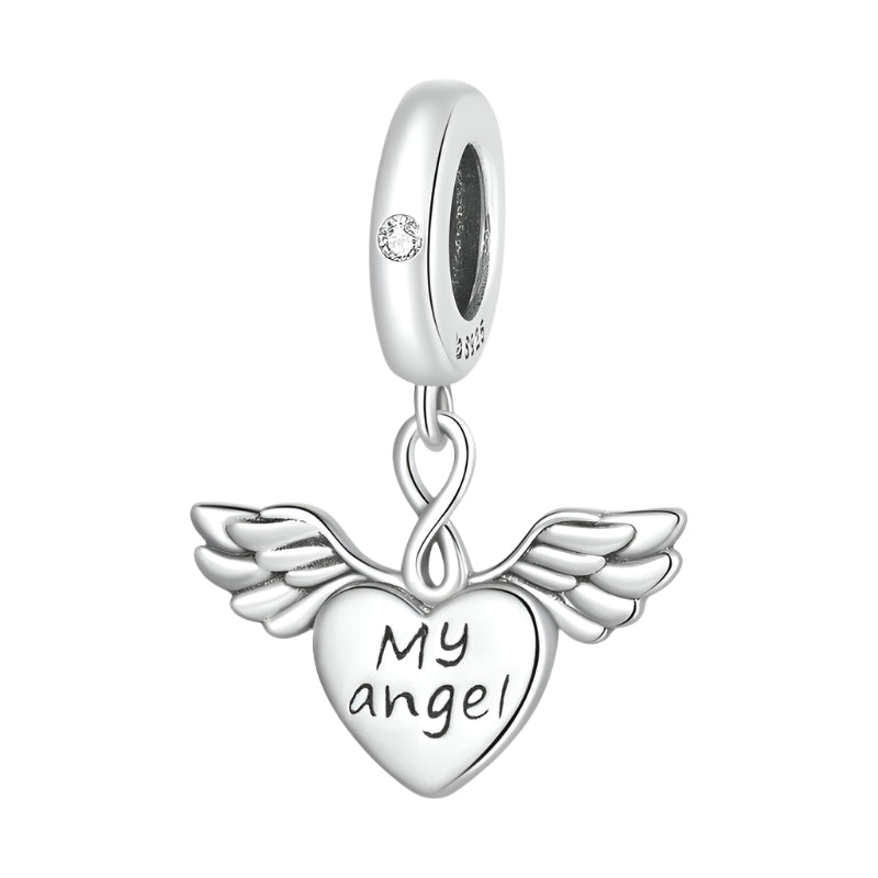 Heart & Angel's Wings Charms from Black Diamonds New York