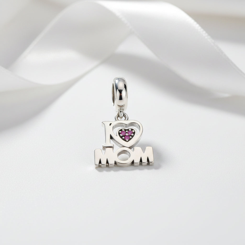 I love Mom Charm – Black Diamonds New York