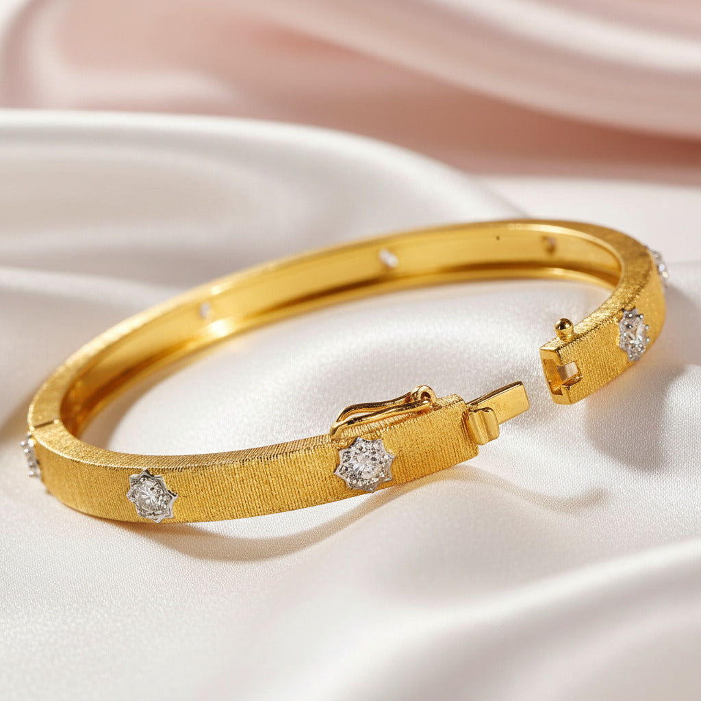 Italian Style Classic Bangle Bracelet from Black Diamonds New York