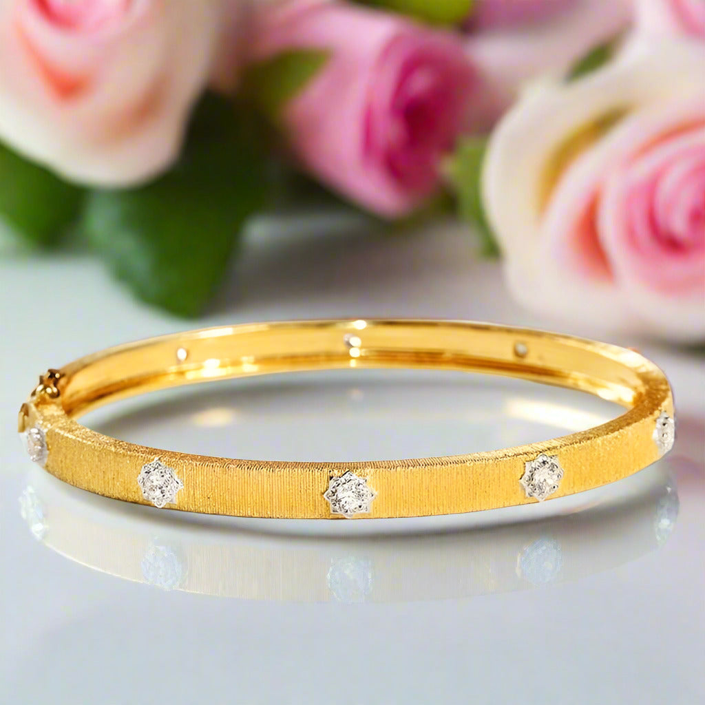 Italian Style Classic Bangle Bracelet from Black Diamonds New York