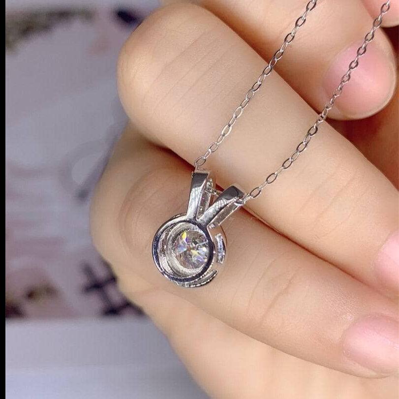 Diamond Rabbit Shape Necklace from Black Diamonds New York