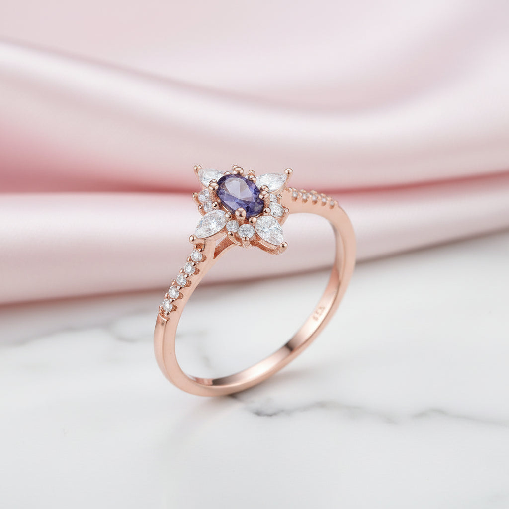 Oval Cut Lab Alexandrite Gemstone from Black Diamonds New York