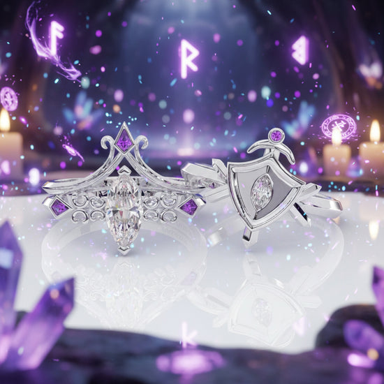 Paladin's Shield Ring (Unisex)- 14k Yellow Gold Video Game Inspired ...