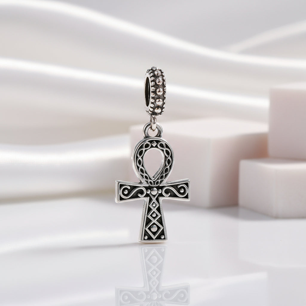 Punk Vintage Cross Charm Bead – Black Diamonds New York