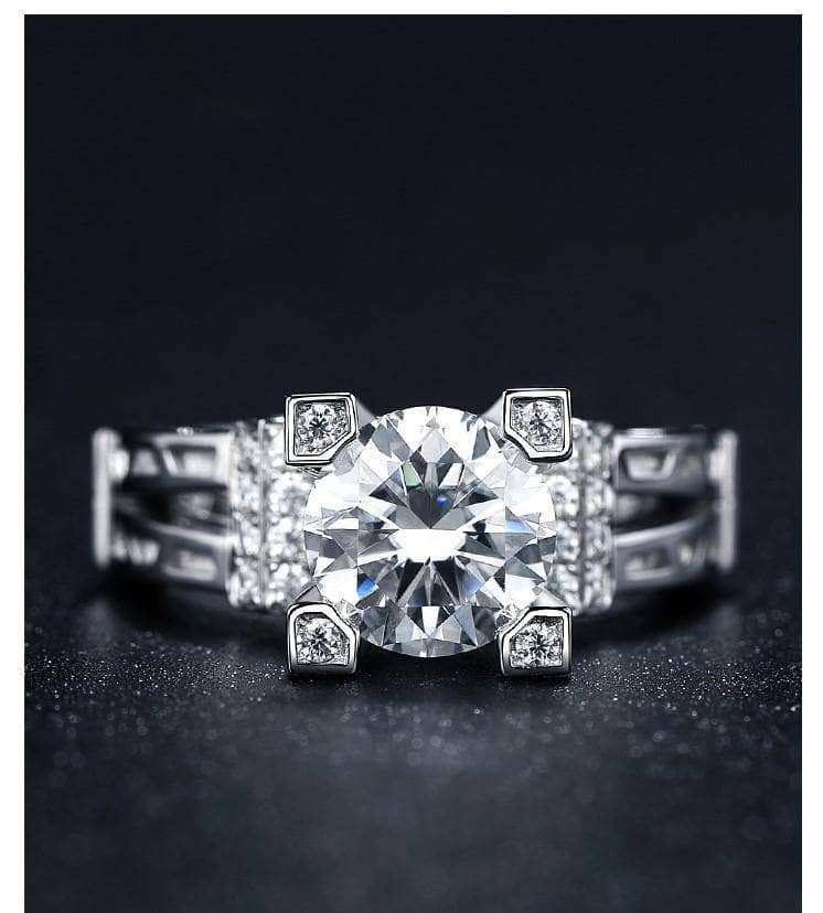 Romantic Eiffel Tower Diamond Engagement Ring from Black Diamonds New York