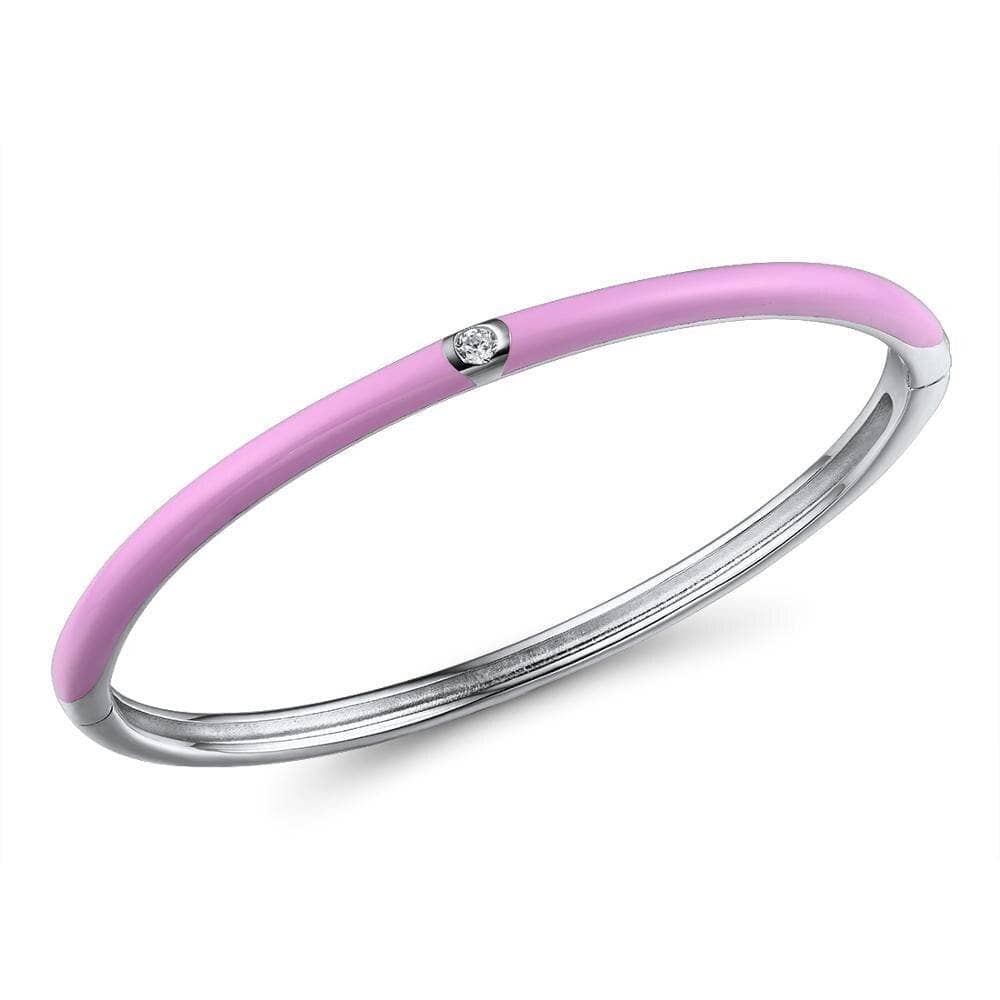 Round Enamel Bangle from Black Diamonds New York