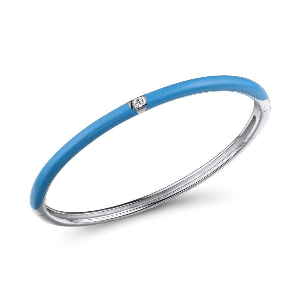 Round Enamel Bangle from Black Diamonds New York
