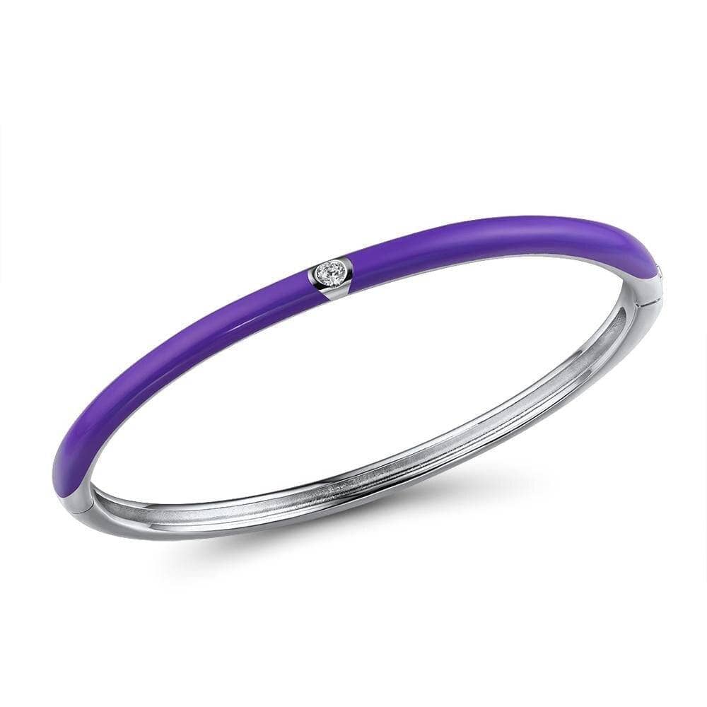 Round Enamel Bangle from Black Diamonds New York