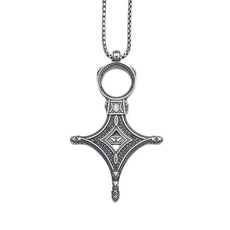 Traditional Rebel Gothic Cross Necklace – Black Diamonds New York