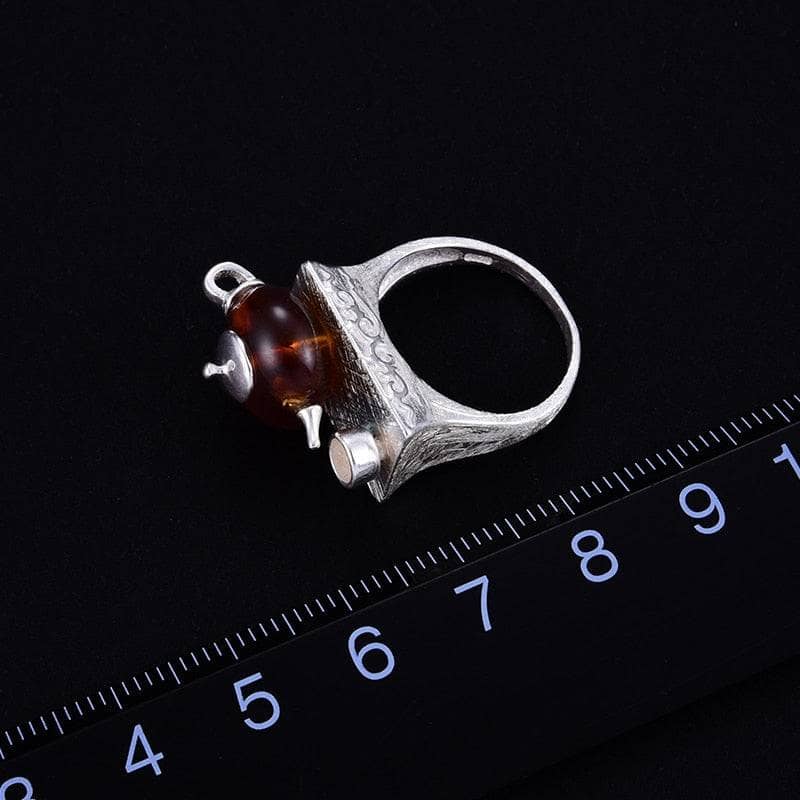 Vintage Cute Teapot Ring from Black Diamonds New York