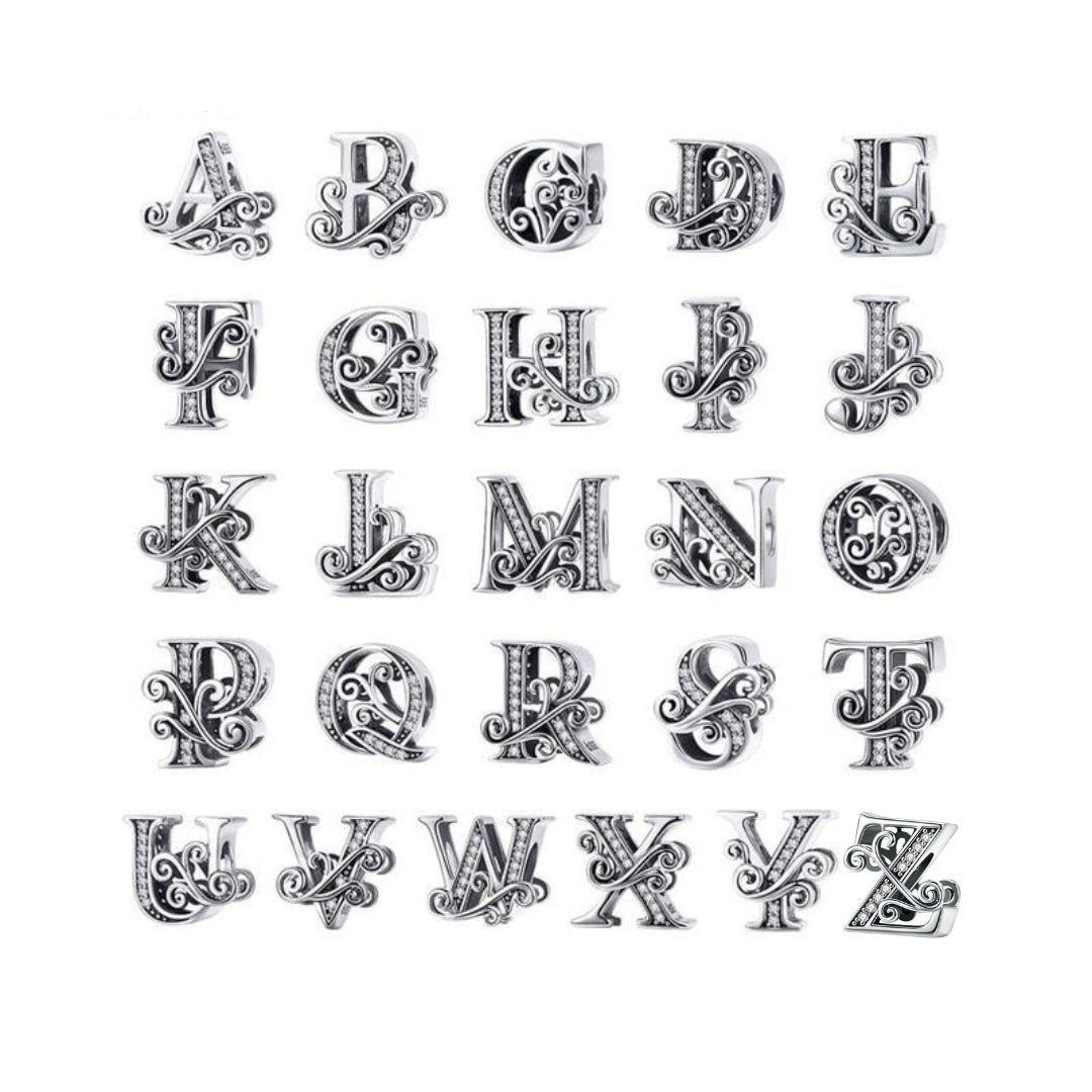 Vintage Letter A to Z Charms from Black Diamonds New York