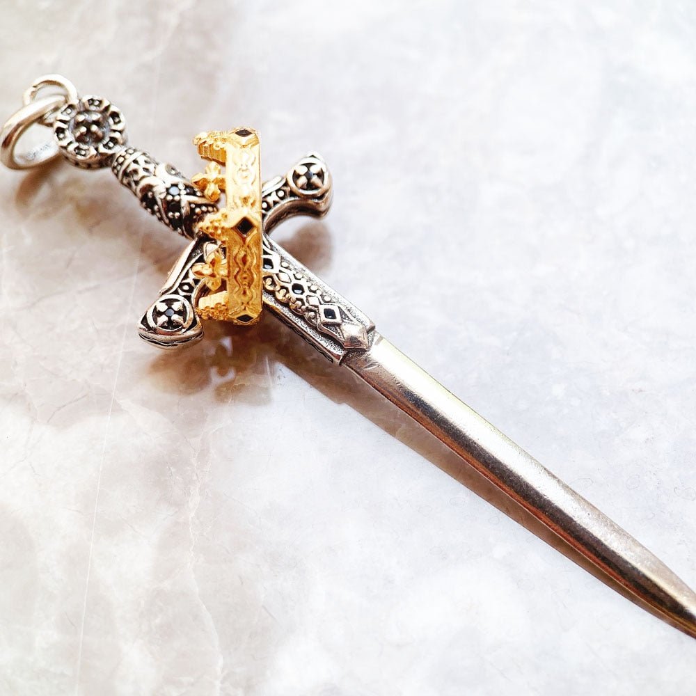 Vintage Punk Sword & Crown Charm from Black Diamonds New York