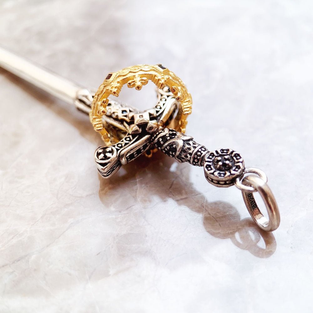 Vintage Punk Sword & Crown Charm from Black Diamonds New York